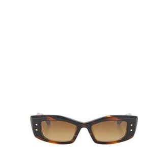 Valentino Garavani Geometrische Schwarze Sonnenbrille - - Accessories - Damen - Braun - 52 MM