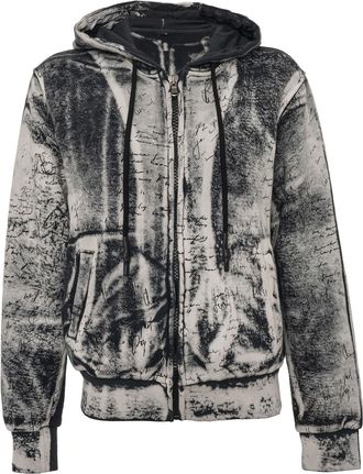 Cipo & Baxx Sweatjacke WL379, Tie-Dye-Muster, mit Kapuze, Streetwear, R&uuml;ckenprint