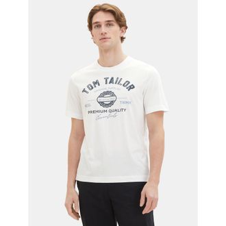 Tom Tailor T-Shirt 1037735 Wei&szlig; Regular Fit