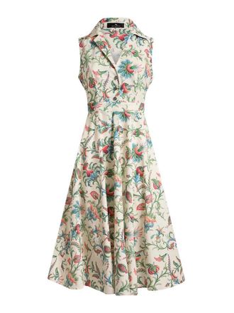 Etro Knielanges Kleid - Wei&szlig;