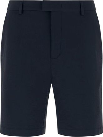 Boggi Milano Homme, Shorts, Bleu, Taille: W32 B Tech Bermuda Shorts en Nylon Seersucker Stretch