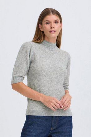 Oxmo Strickpullover OXSif Modischer Kurzarm-Pullover