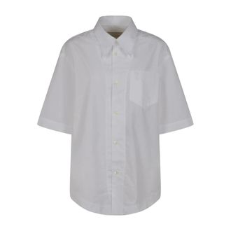 Ami Quota Kurzarm Hemd Weit - - Blouses & Shirts - Damen - Wei&szlig; - M