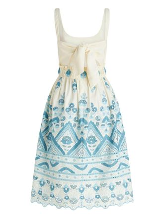 Etro Broderie Anglaise Dress - white