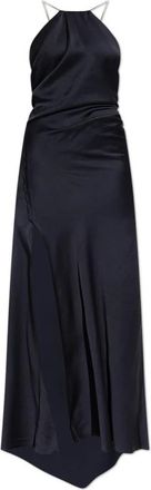 Victoria Beckham Femme, Robes, Bleu, Taille: 36 FR Chain Detail Halter Gown