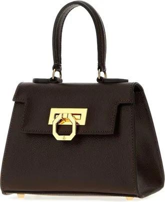 Carbotti Top Handle Bag - Brown