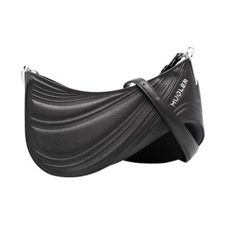 MUGLER Spiral Curve Schultertasche - - Bags - Damen - Schwarzk - ONE SIZE