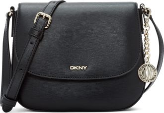 DKNY Damen Bryant Saddle Bag, Black/Gold, Einheitsgröße EU