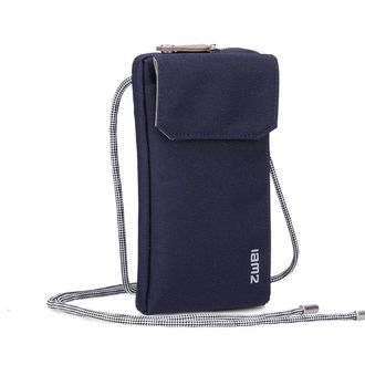 zwei Handytasche zum Umh&auml;ngen Olli OP30 Smartphone-Etui 19 x 11 cm, Kleingeldfach + 4 Kartensteckf&auml;cher, umlaufender Rei&szlig;verschluss, l&auml;ngenverstellbarer Ri