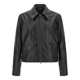 Amiri Hip Pocket Lederjacke - - Jackets - Herren - Schwarzk - L