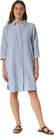 Cecil Linen_Stripe Chambray Dress Chambray Forever Blue XL