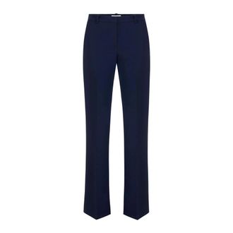 Elisabetta Franchi Leichte Cr&ecirc;pe-Hose - - Trousers - Damen - Blau - 2XL