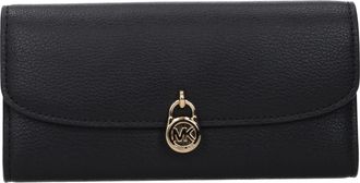 Michael Kors Hamilton Femmes Portefeuille Cuir Noir