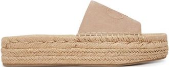 Calvin Klein Espadrilles Flatf Espa Mule Nub Mg HW0HW02890 Beige