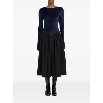 Maison Margiela Pleated Wool-Blend Bermuda Shorts - Black