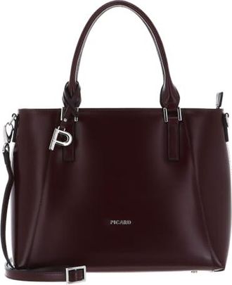 Picard sac shopper sac à main Black Tie Shopper Vino bordeaux