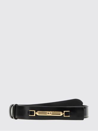 Dsquared2 Ceinture en cuir lisse pour femme avec boucle logo en m&eacute;tal dor&eacute;