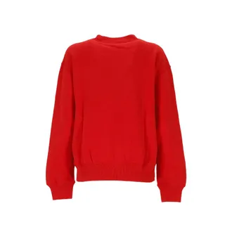 Ralph Lauren Embroidered Pony Fleece Sweatshirt - Red