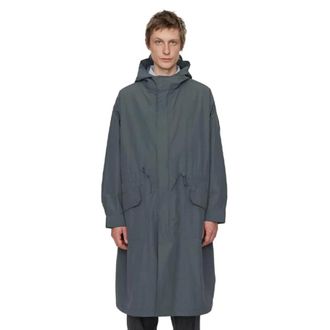 Mfpen Grauer Parka Mantel mit Kapuze - - Coats - Herren - Grau - L