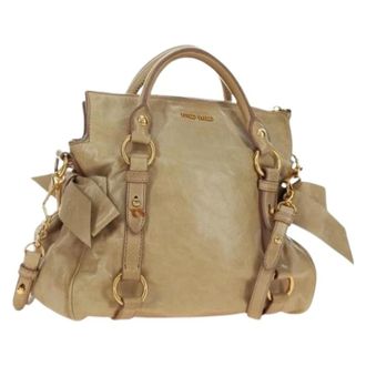 Miu Miu Sac &agrave; main Pre-owned - Femme - Pre-owned - Beige - Taille: ONE Size