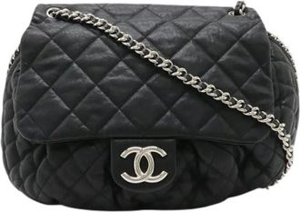 Chanel Sac bandouli&egrave;re en cuir Matelass&eacute; Chain Around Pre-owned - Femme - Pre-owned - Noir - Taille: ONE Size