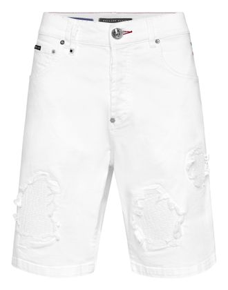 Philipp Plein Denim Shorts Formentera Distressed