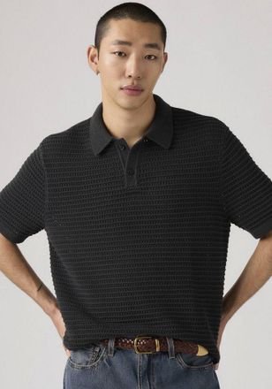 Levi's Polokragenpullover LAGUNA SWEATER POLO mit Strickmuster