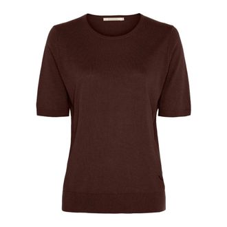BTF-CPH Btfcph - Cathrine Silk Top - Femme - Tops - Brun - Taille: 44 FR