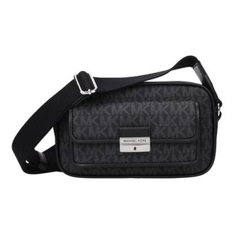 Michael Kors Femme, Sacs, Noir, Taille: ONE Size Sac Bandouli&egrave;re en Tissu Noir