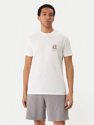 A|X Armani Exchange T-Shirt XM000365 AF12308 U0009 Wei&szlig; Regular Fit