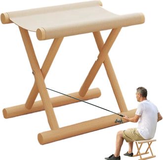 Generic Klapphocker - Campinghocker | Tragbarer Stuhl | Stabiler M&ouml;belsitz f&uuml;r Esszimmer im Freien Schlafzimmer Schlafzimmer Garten K&uuml;che Angeln (35 x 30 x 26