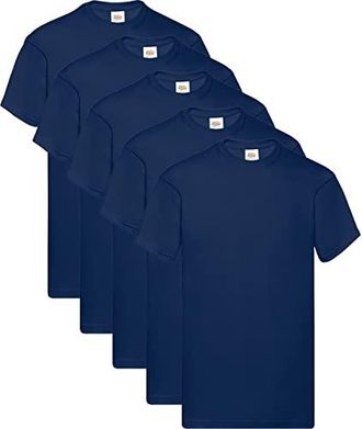 Fruit Of The Loom Original Lot de 5 t-shirts pour homme, XXXXXL
