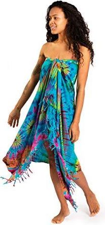 Panasiam Sarong tiedye blue multicolor, 190x116cm