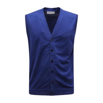 Goes Botanical Wollweste - - Jackets - Herren - Blau - M