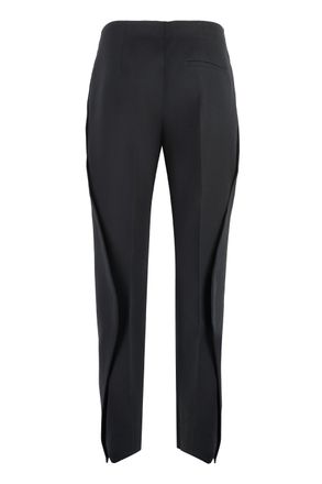 Bottega Veneta Womens Wool Trousers Black Straight