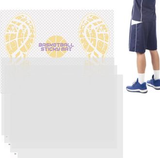 Generic Basketball-Matte, rutschfeste Basketball-Griffmatte, 43,2 x 33 cm, selbstklebend, Zubeh&ouml;r f&uuml;r den Platz mit Bodenersatzfolie, entfernt Staub und Schmu