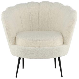 ebuy24 Calais Sessel teddy weiß