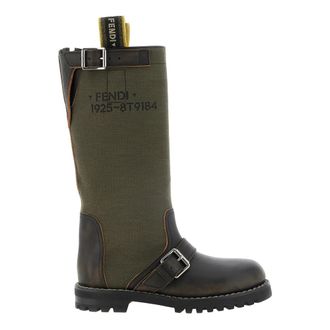 Fendi Commando Boots - - Shoes - Damen - Gr&uuml;n - 39 EU