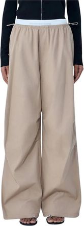 Alexander Wang Femme, Pantalons, Beige, Taille: 36 FR Pantalons