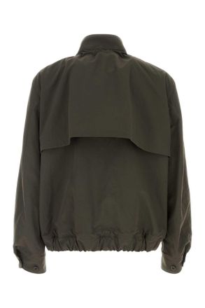 sacai Mens Olive Green Polyester Jacket Khaki Giubbini