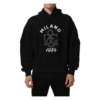 Dolce & Gabbana Herren, Sweatshirts & Hoodies, Schwarzk, MGr&ouml;&szlig;e