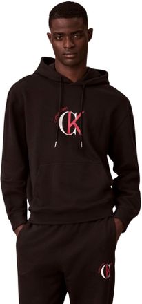 Calvin Klein Herren LS EU 350TERRY Graphic Hoodie LV04RE255G Sweatshirts, Schwarz (Black), XL, Schwarz (Schwarz), XL
