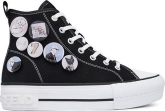 Karl Lagerfeld Sneakers aus Stoff KL60459 Schwarz