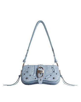 JW PEI Joy Sac à bandoulière pour femme - Bleu Denim avec boucle