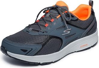Skechers Go Run Consistent Chaussures de Course et de Marche pour Homme, Gris/Orange., 7.5 X-Wide