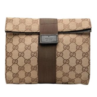 Gucci Pochette Vintage en toile Pre-owned - Femme - Pre-owned - Beige - Taille: ONE Size