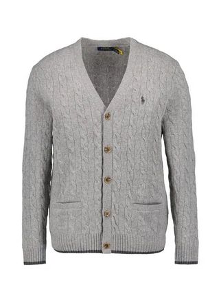 Polo Ralph Lauren Herren Cardigan grau unifarben