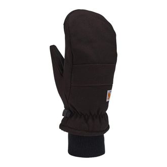 Carhartt Work in Progress Herren Insulated Duck Synthetic Leather Knit Cuff Mitt Handschuhe für kaltes Wetter, Schwarz, XL