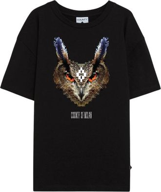 Marcelo Burlon Homme, Tops, Noir, Taille: L T-Chemises