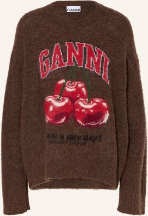 Ganni Oversized-Pullover Mit Alpaka braun